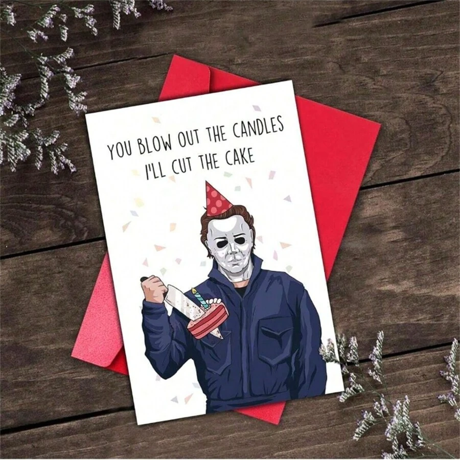 Funny Killer Birthday Cards, Horror Movie Themed Birthday Cards For Him ...