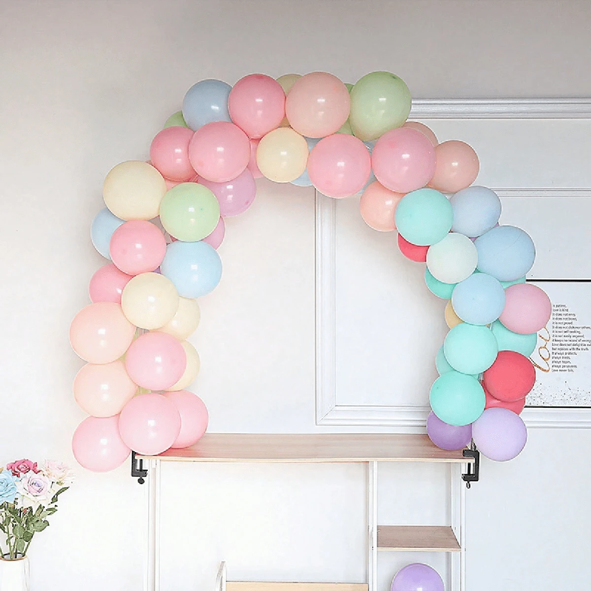 Transparent Crystal Tube Balloon Arch Kit, Includes Balloon Clips ...