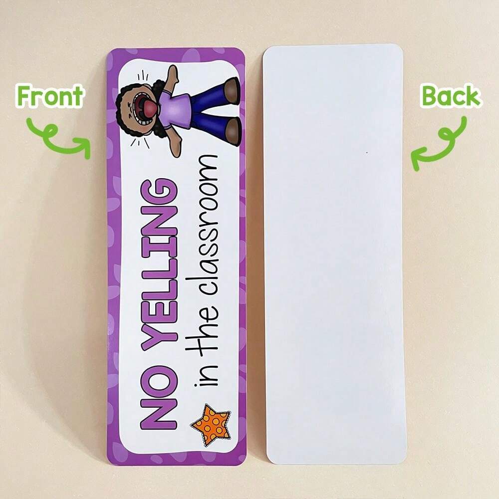 Conjunto de 16 carteles de reglas del aula para decoración del aula ...