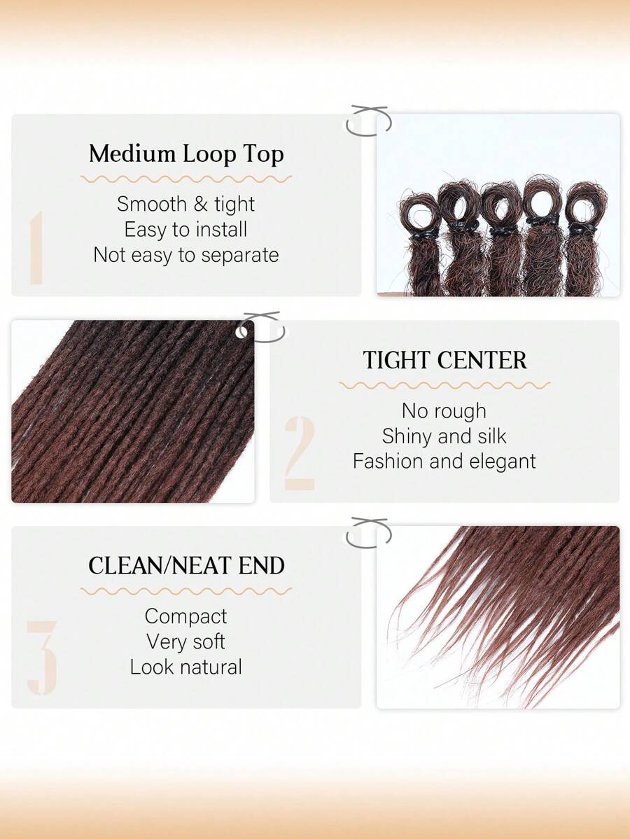 24 In Dreadlock Extensions Synthetic Single Ended Dreads Extensions ...