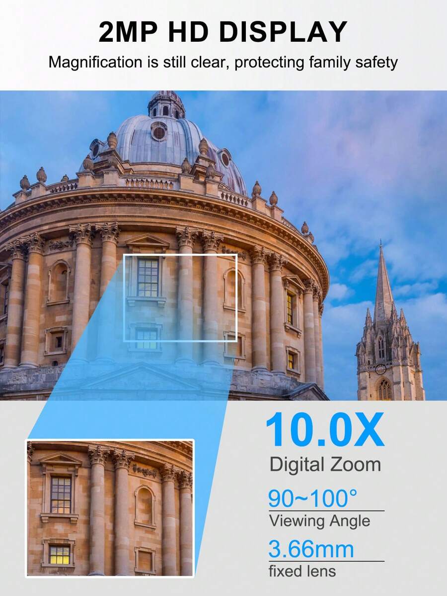 Teruhal 1 pieza Cámara de seguridad inalámbrica WiFi HD 1080P, video ...