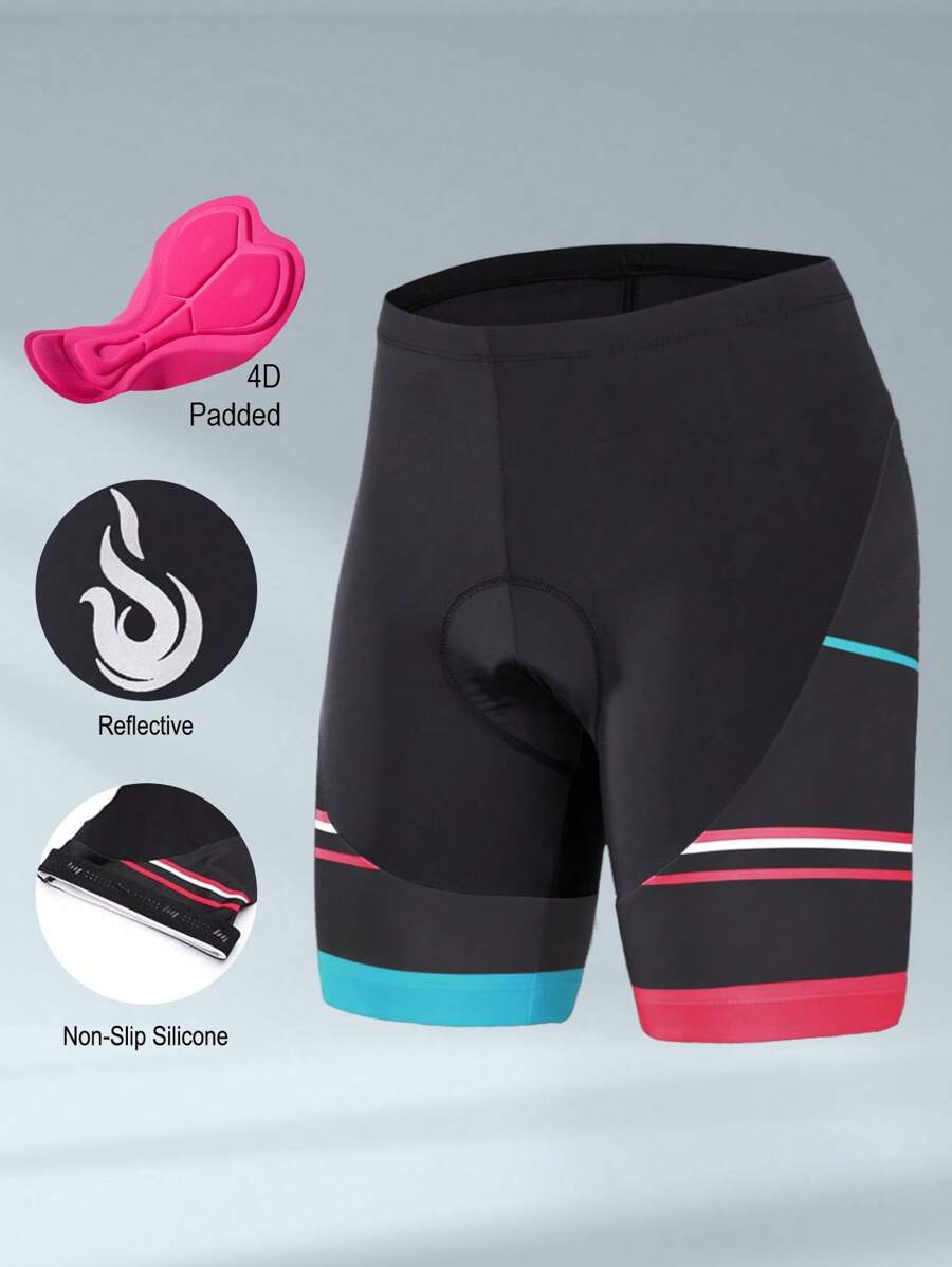 BEROY Women Bike Shorts 4D Padded Cycling Spinning Road Bike Shorts Padding Bicycle Biker Biking ...