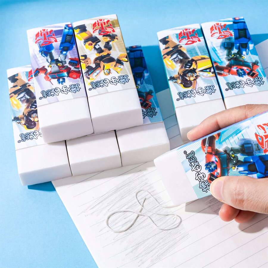 TRANSFORMERS Iigen 4pcs Erasing Words Into Lines Eraser Oversized ...