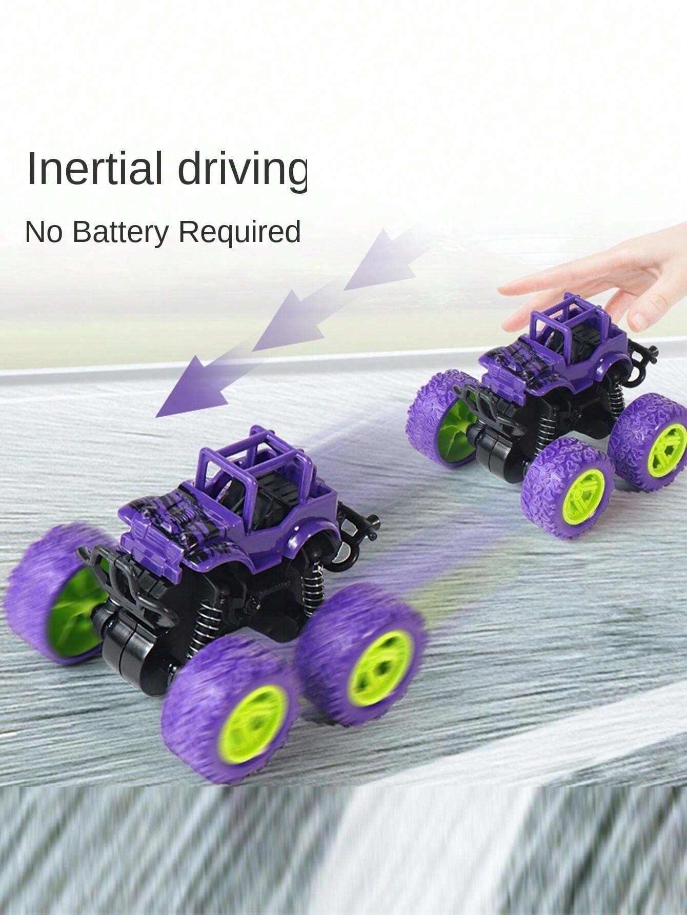 Vehículo todoterreno para niños, juguete de inercia realista, modelo de coche de acrobacias ...