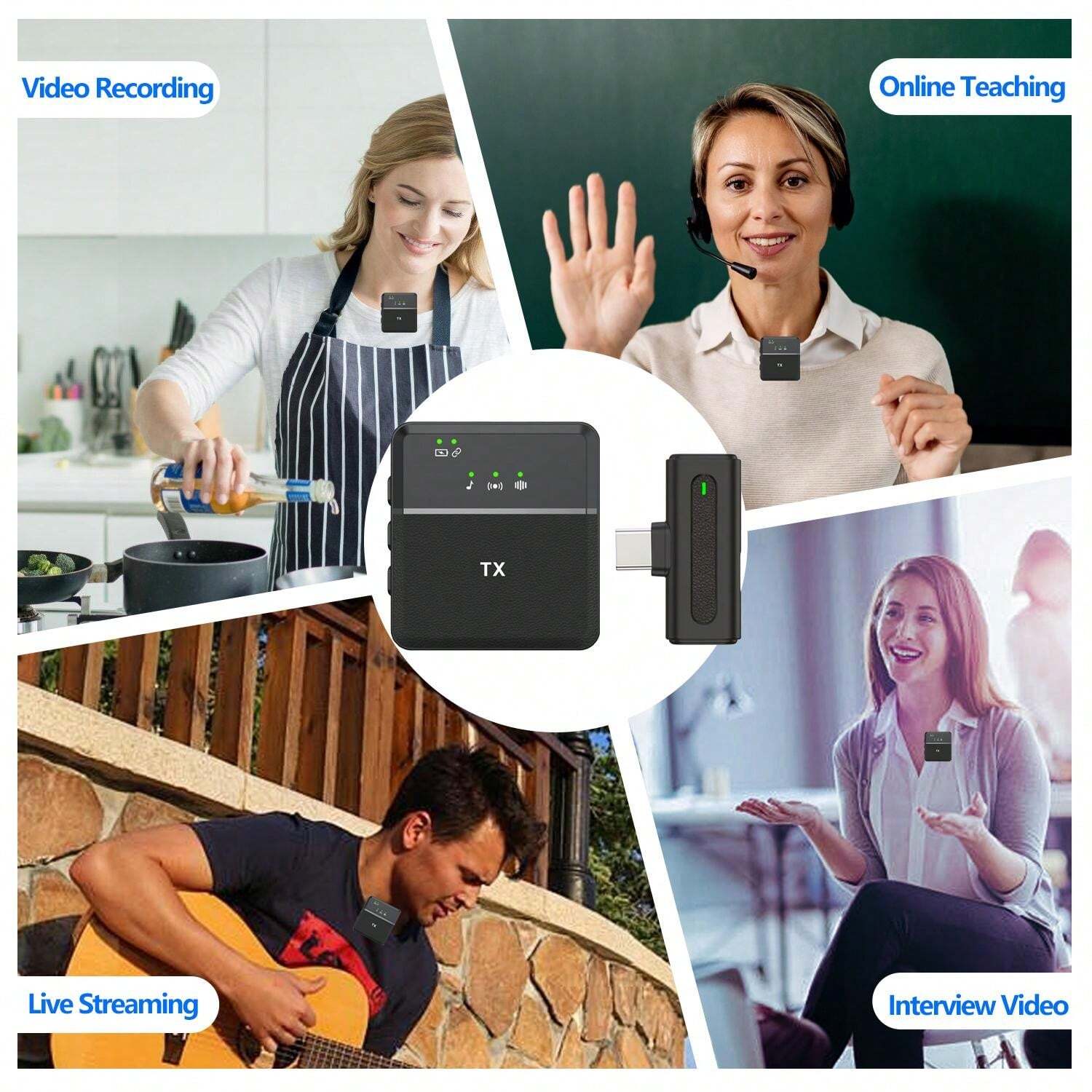 Micrófono inalámbrico SX8 de venta directa de fábrica, micrófono ...