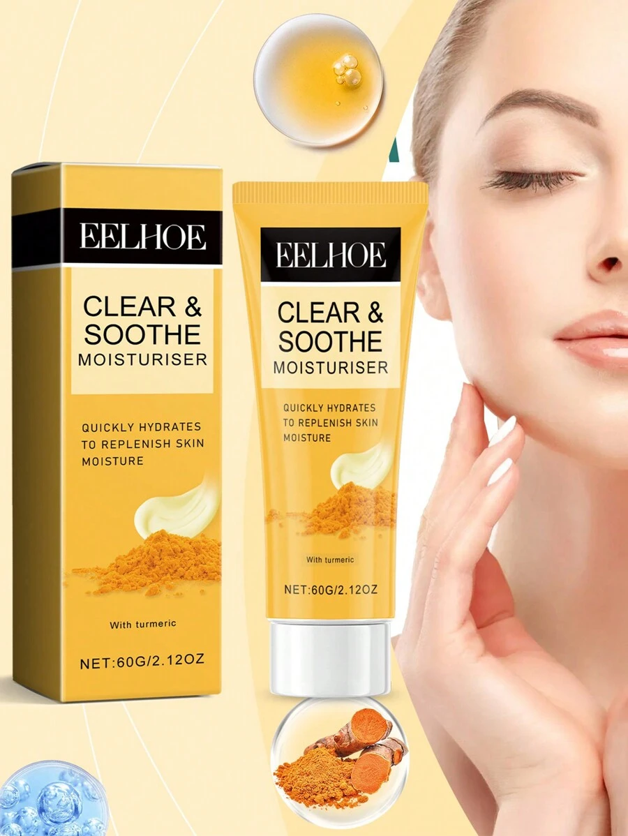 Crema facial de cúrcuma, humectante facial ligero, humectante ...