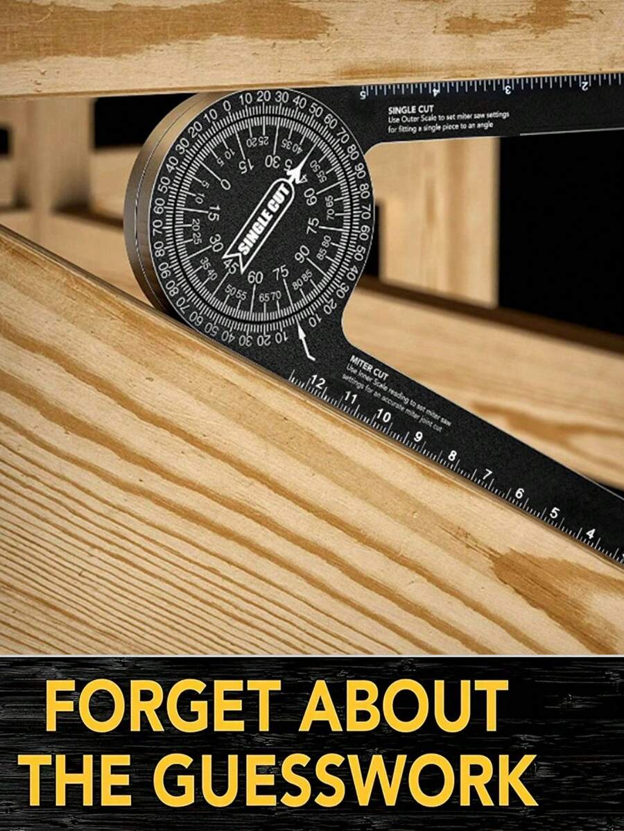 7-Inch Precision Aluminum Miter Saw Protractor With Laser Engraved ...