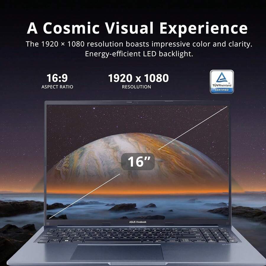 ASUS ASUS Vivobook 16X 16 FHD Business Laptop, AMD Ryzen 7 5800H, AMD ...