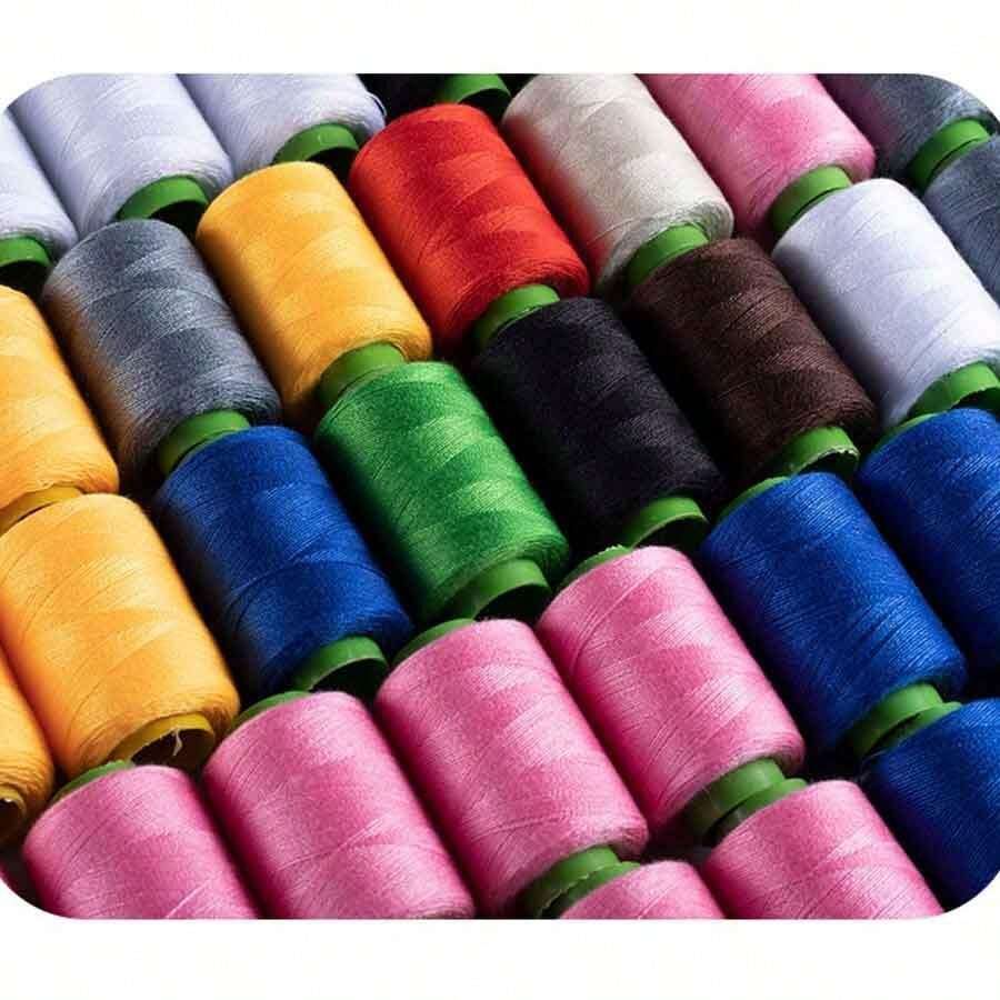 10 rollos de hilos de costura de colores surtidos, hilos para máquina ...