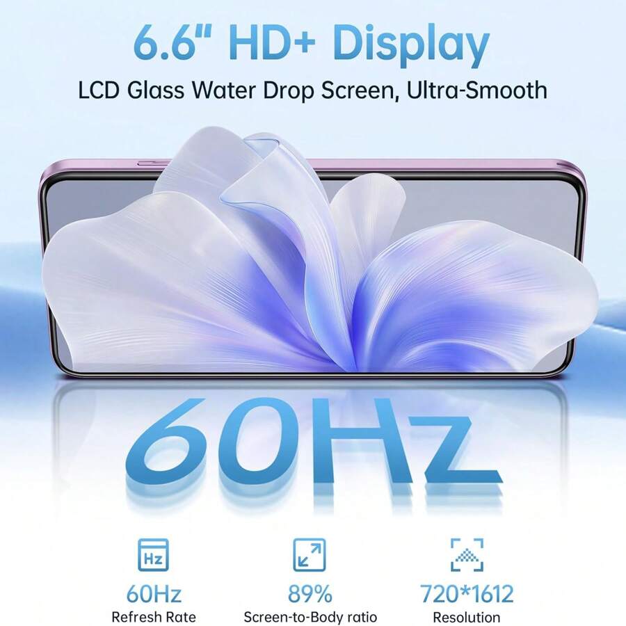 OUKITEL OUKITEL C53 Cellphone Unlocked 2024,6.6''Display,Android 14,8GB(4+4Expand)RAM+64GB ROM ...
