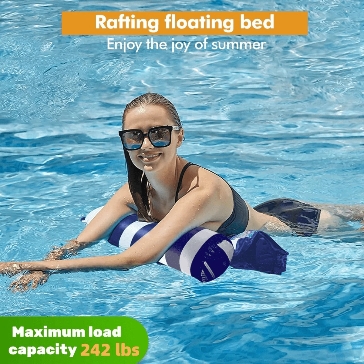 Inflatable Pool Floats Adult Size Water Hammock,Pool Rafts Lounge ...
