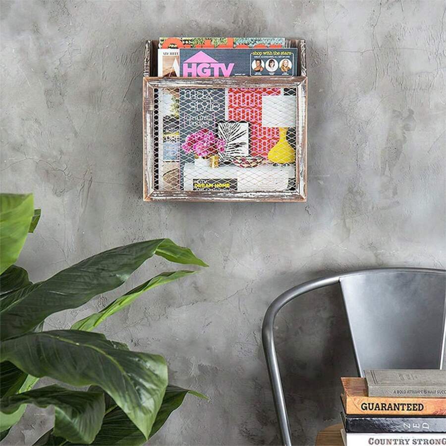 A Sturdy Wooden Magazine Rack, Minimalist Style To Organize Your ...