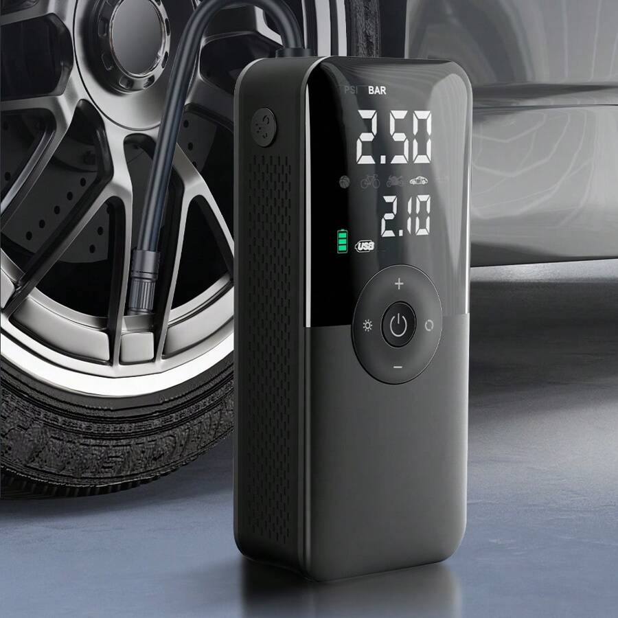 Carsun Upgraded Wireless Digital Tire Inflator With LED Light, Car Air ...
