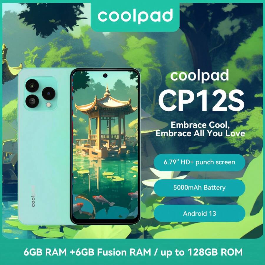 Coolpad CP12S Android 13 6.79'' HD+ Punch Screen 6GB+128GB 48+ 2+0 ...