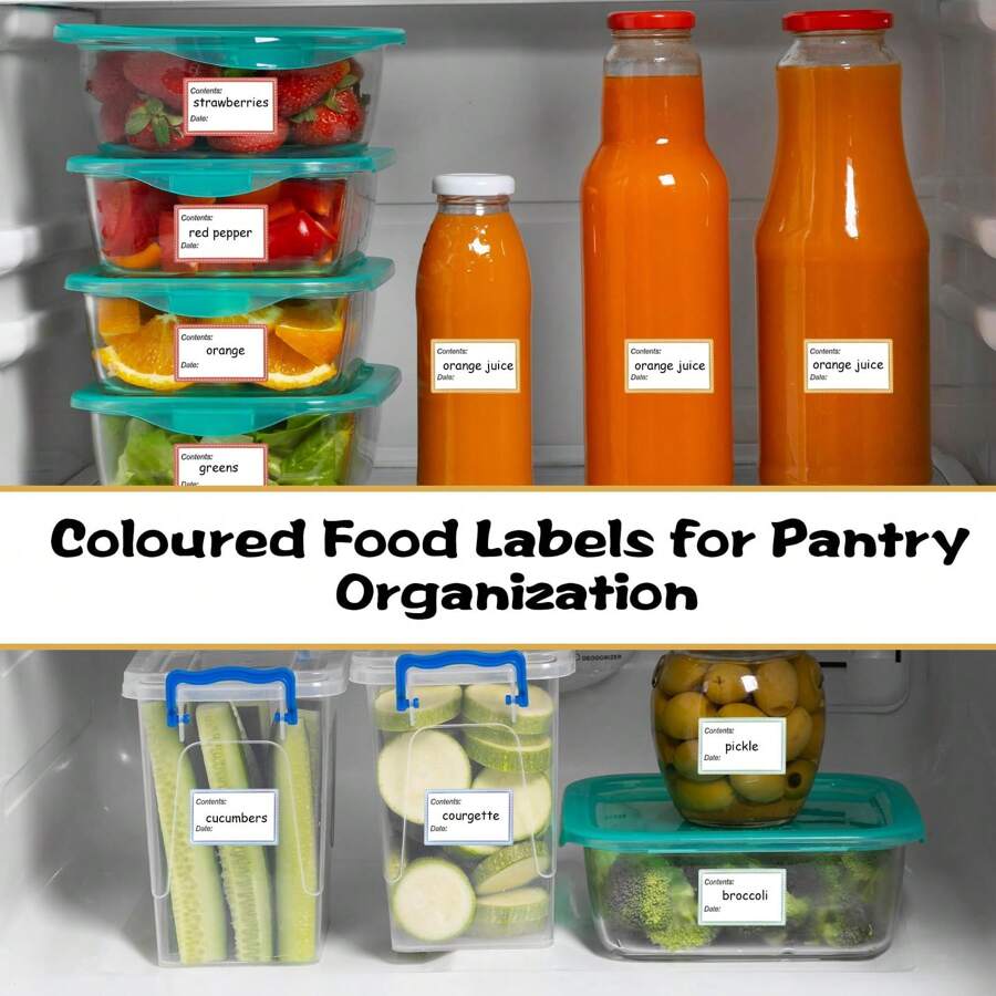 500Pcs Removable Freezer Labels, Food Date Labels Freezer Labels For ...