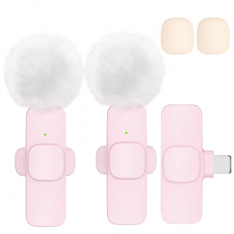 Wireless Lavalier Microphone Compatible With IPhone IOS Plug And Play ...