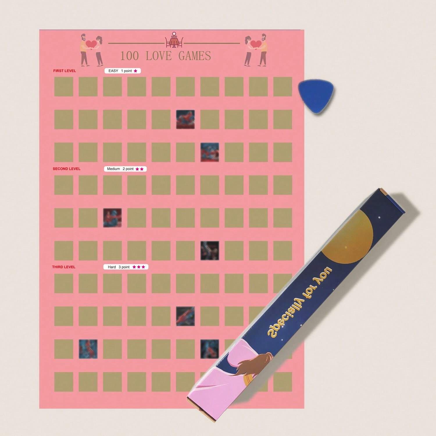 100 Fun Scratch-Off Activities Poster For Married Couples - Interactive ...