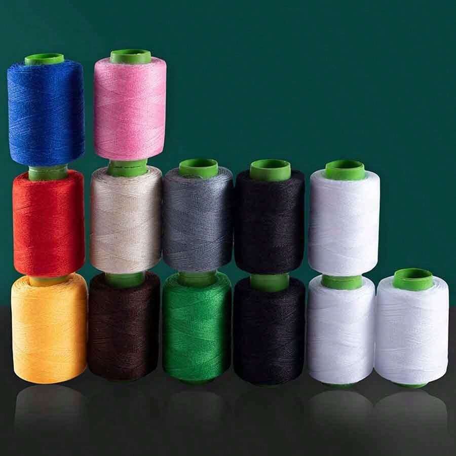 10 Rolls Assorted Color Sewing Threads, Household Sewing Machine Thread ...