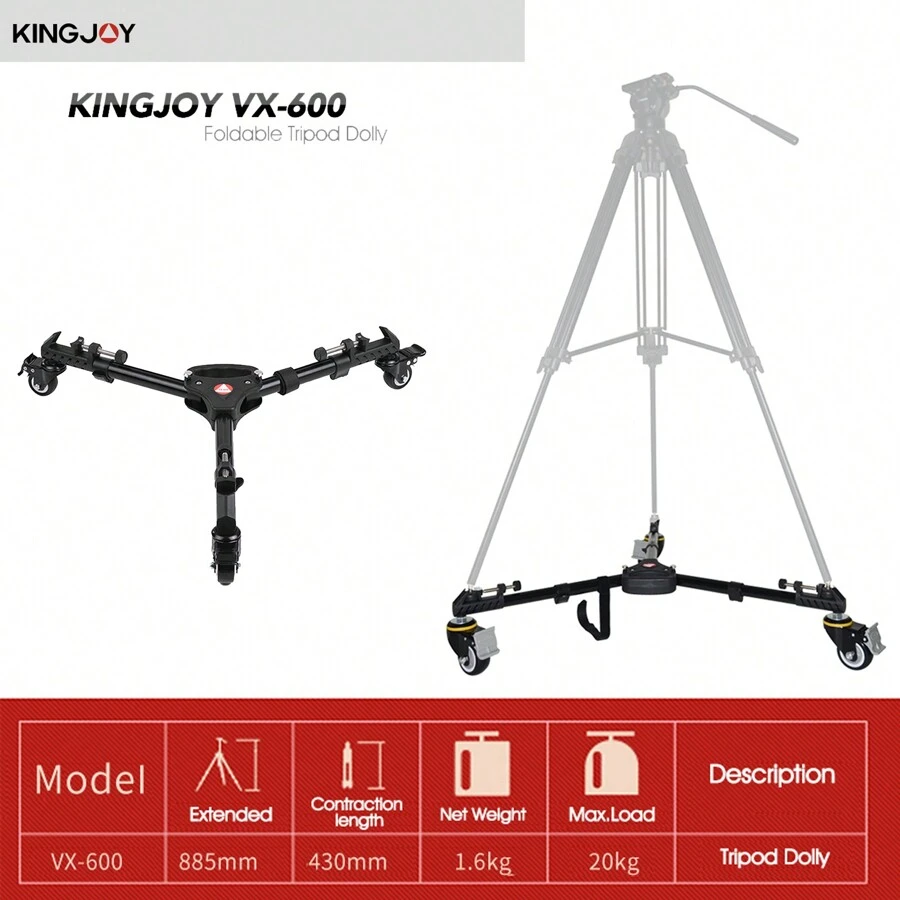 Professional Tripod Dolly Wheels Aluminum Alloy Camera Tripod Legs For ...