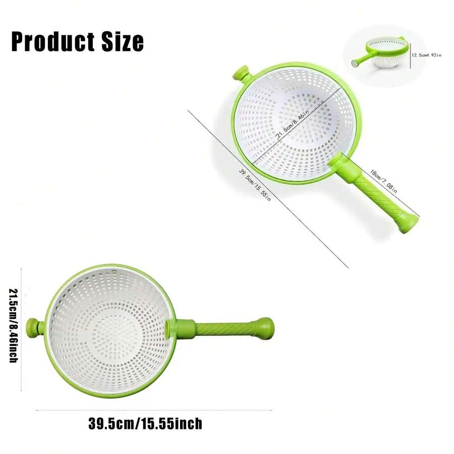 Kitchen Gadgets Vegetable And Fruit Salad Spinner With Long Handle ...