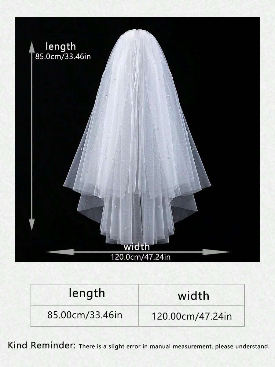 Elegant White Bridal Veil Is Suitable For Women's Weddings As A Waist ...