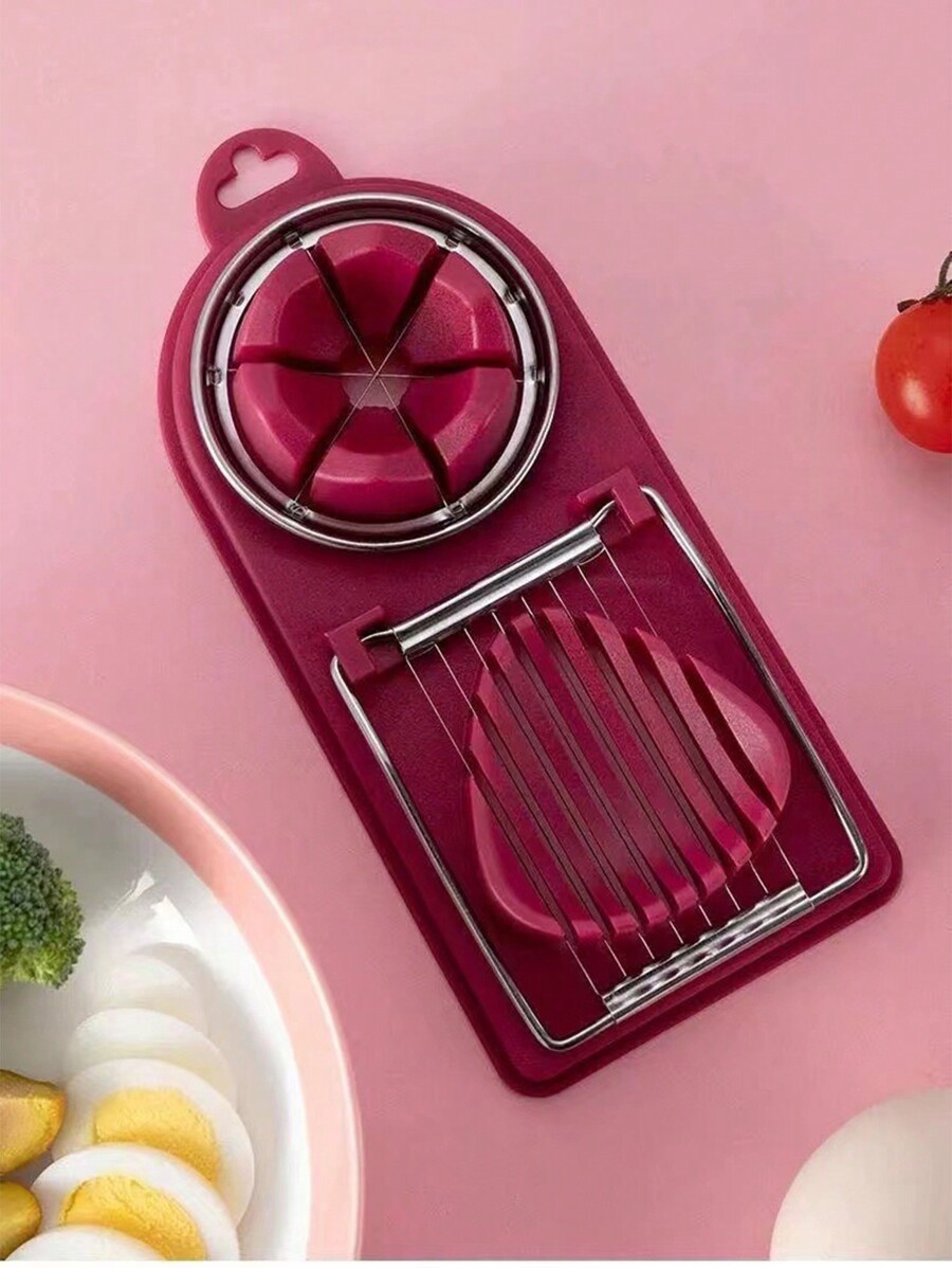 Egg Slicer, Household Stainless Steel Egg Cutter, Two In One Preserved ...