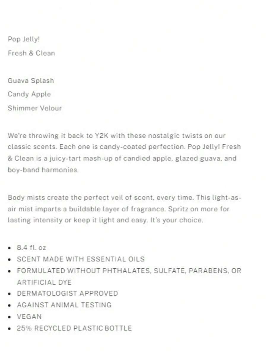 Victoria's Secret Victoria's Secret VS Body Mist Fine Fragrances Pink ...