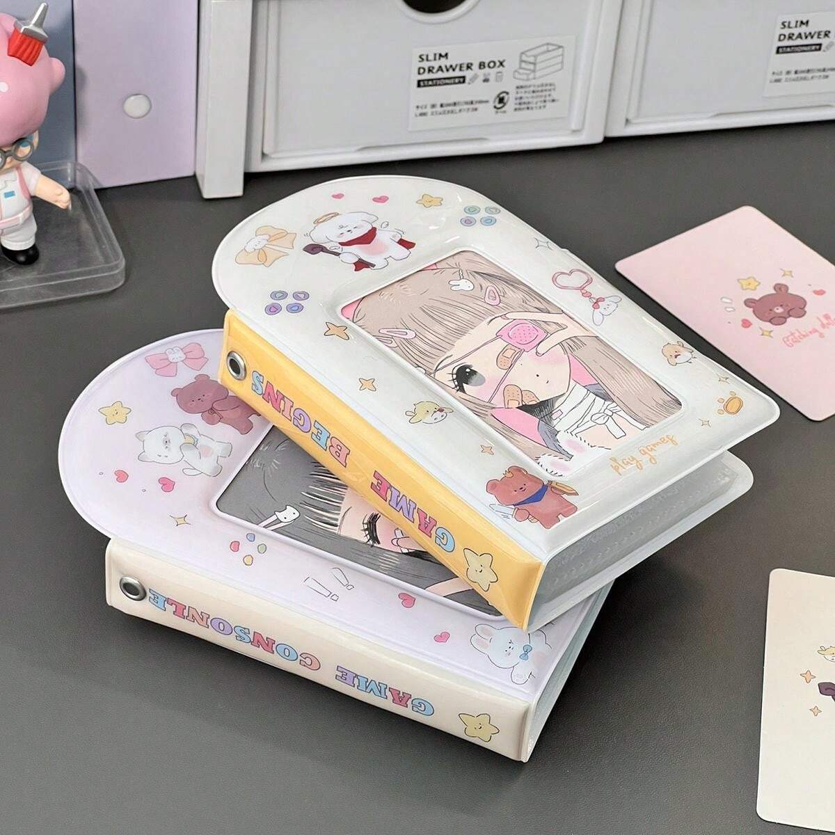 Cute Teddy Bear Design 3-Inch Photo Album, Sticker Collection Album ...