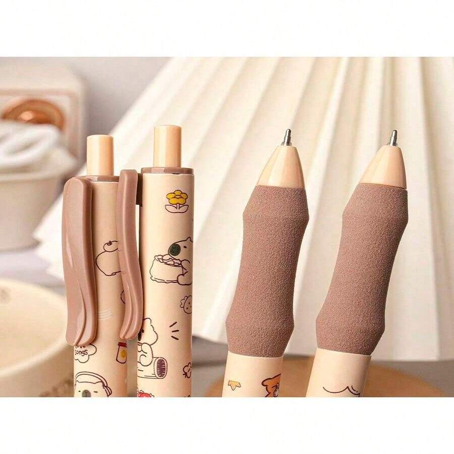 [6 แพ็ค 1 กล่อง] ปากกากลาง น่ารัก Kapibala ชุดต่อเนื่อง มูลค่าสูงของ ...