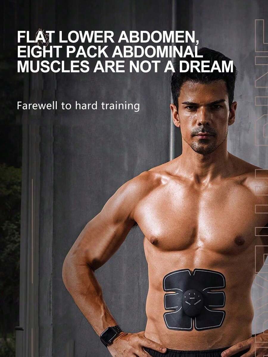 Charging Version/EMS Abdominal Muscle Patch Fitness Abdominal Massage ...