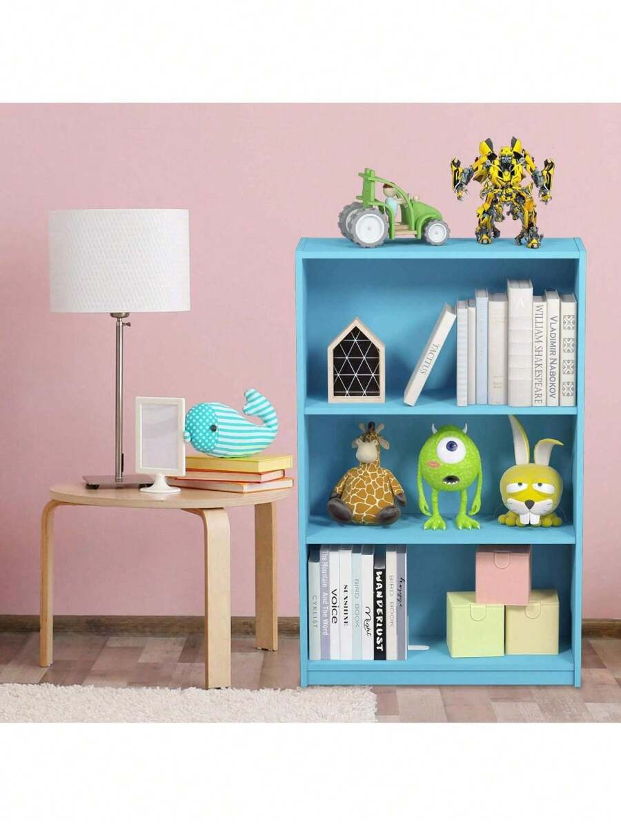 HOMLUX JAYA Simple Home 3-Tier Adjustable White Shelf Bookcase ...