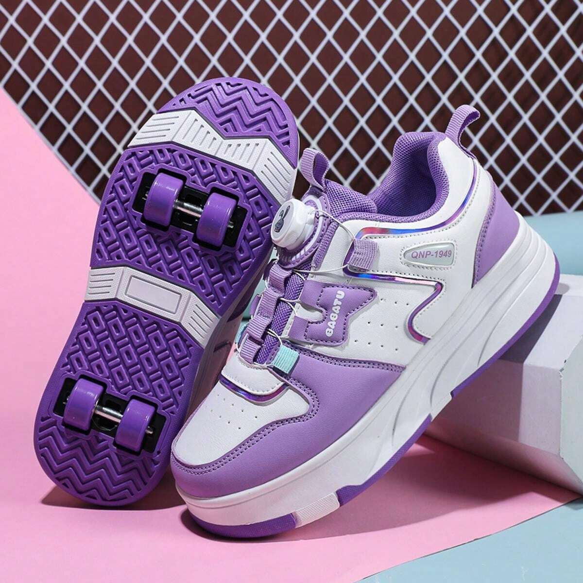 Zapatos de patines de ruedas de 4 ruedas, zapatillas con transformación ...