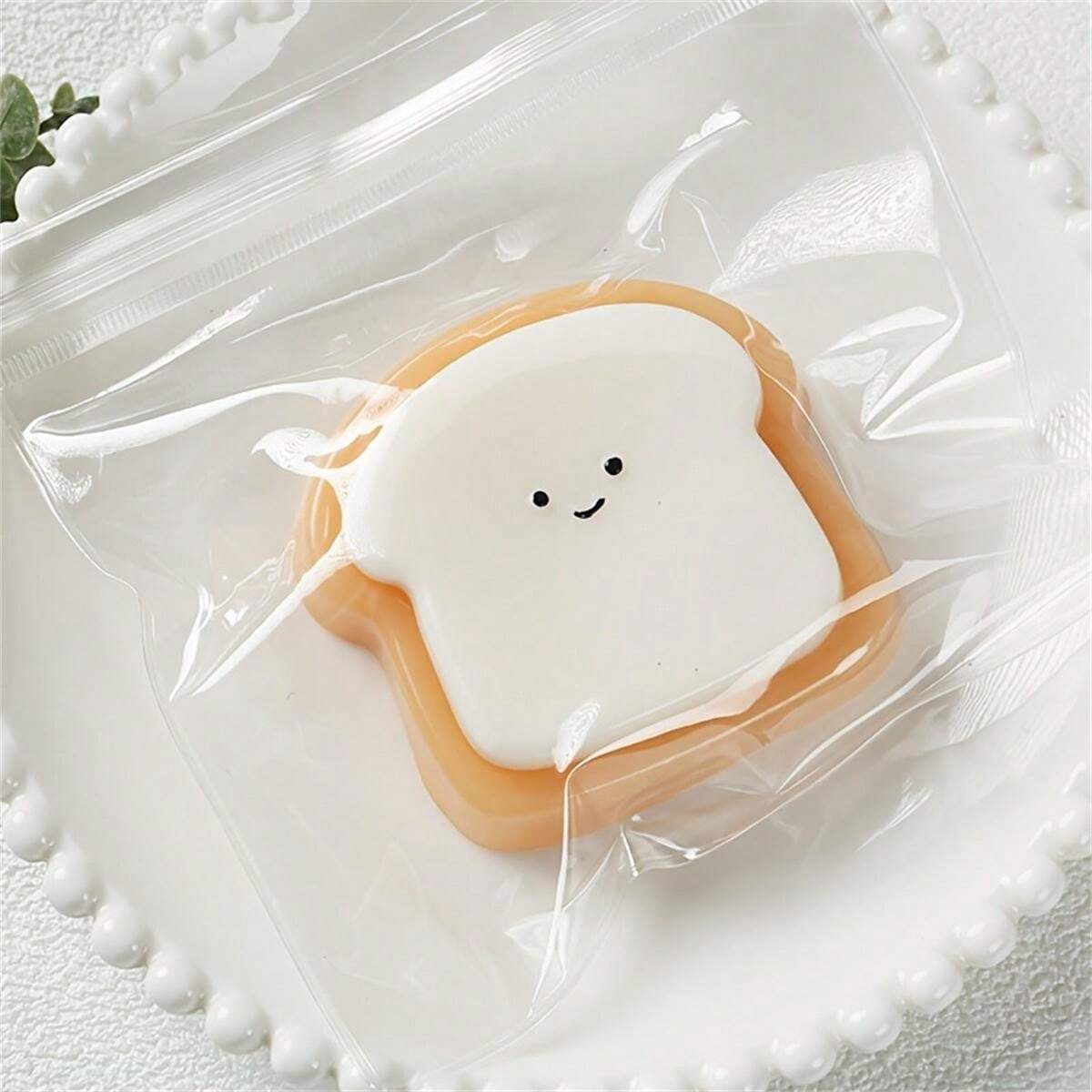 Ultra-Soft Squishy Toast Stress Relief Toy - Cute Bread Pinch & Slow ...