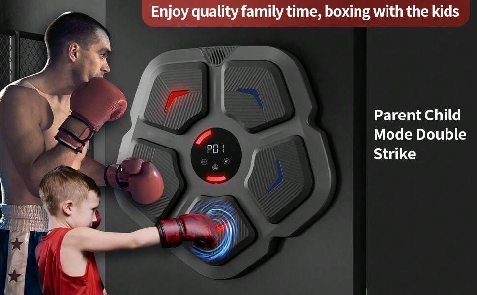 Alvo De Boxe Musical Inteligente Bluetooth, Almofada De Parede De Boxe ...