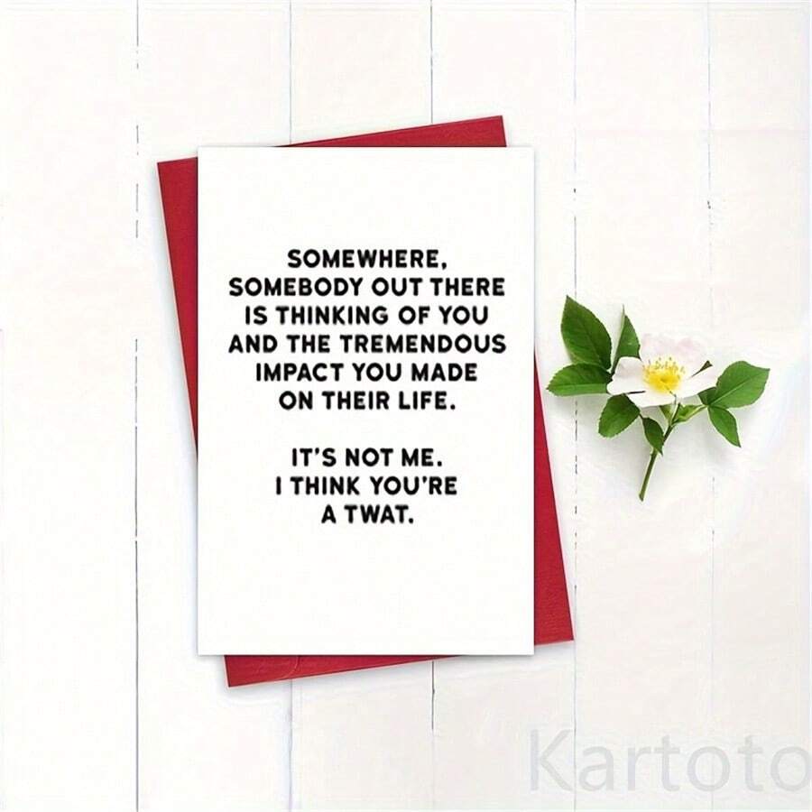 1pc Humorous Uplifting Card Set - Funny Encouragement Messages ...