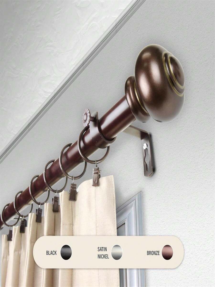 Unbeatablesale Central Design 100-34-999 1 In. Dani Curtain Rod With ...