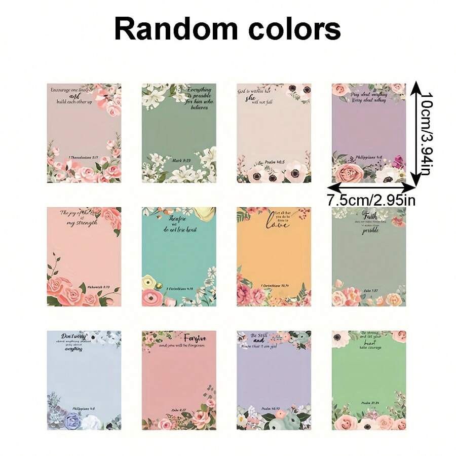 6Pcs Sticky Notes Biblical Sticky Notes 3 X 4 Inch Sticky Note Pads ...