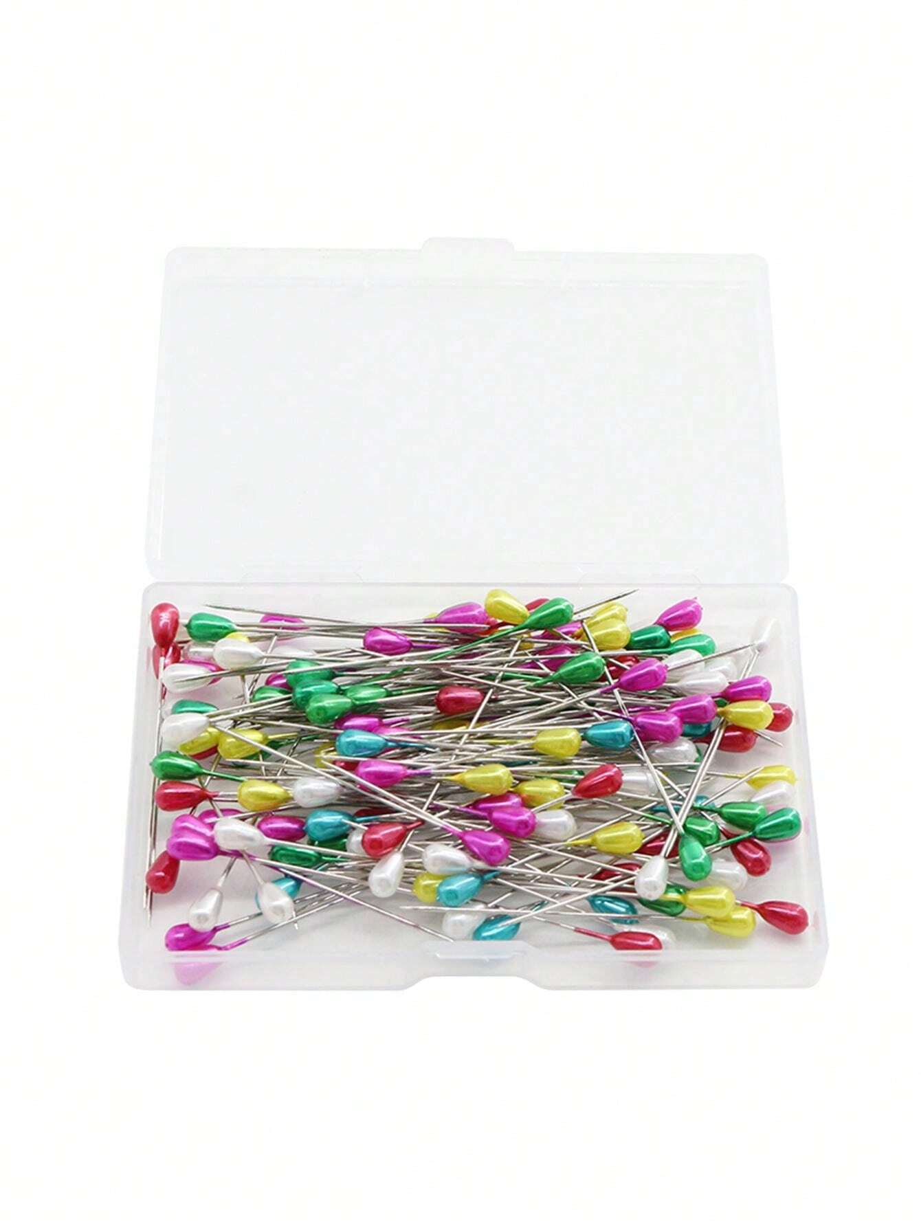 200 Pieces Long Teardrop Pearl Pins Straight Corsage Pins Sewing Pins ...