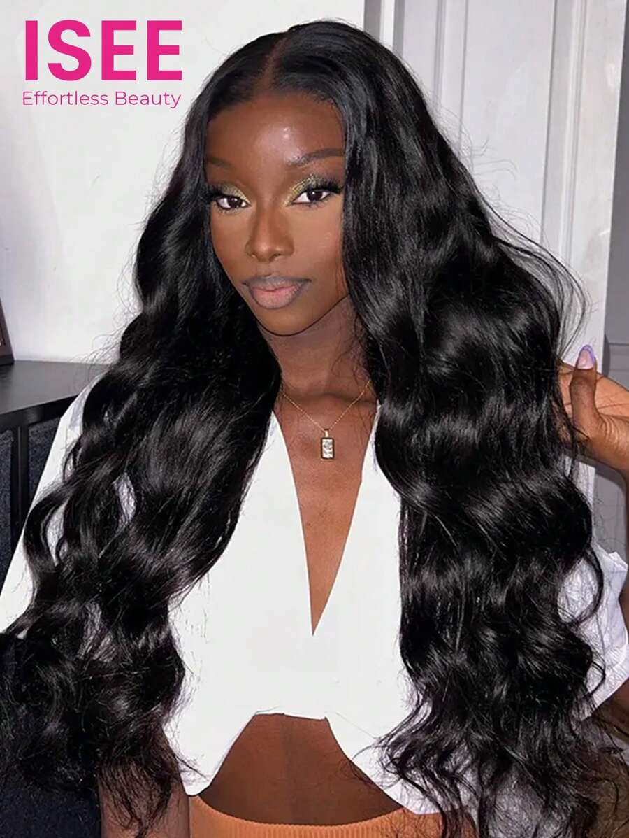 ISEE Body Wave Wear Go Glueless Lace Closure Wig Pre Cut HD Lace Pre ...