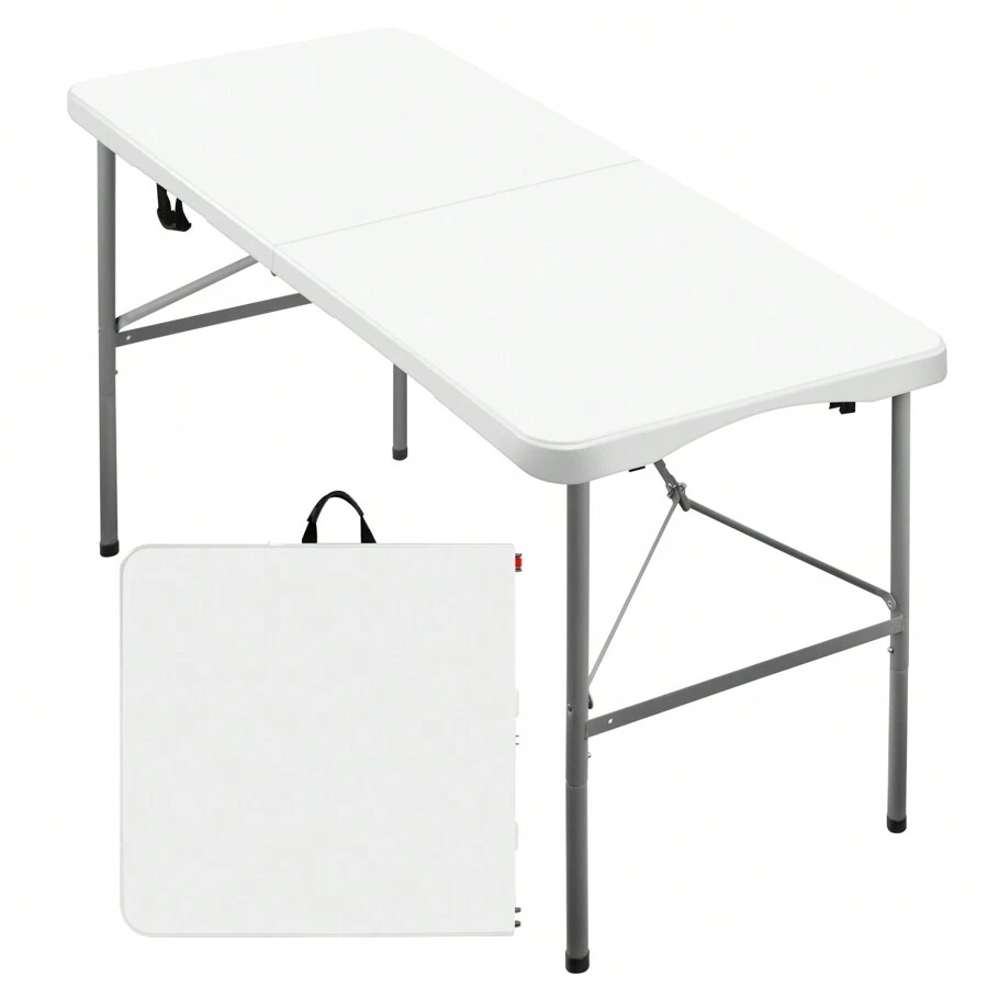 Folding Table 4ft Heavy Duty Folding Tables Indoor Outdoor Plastic ...