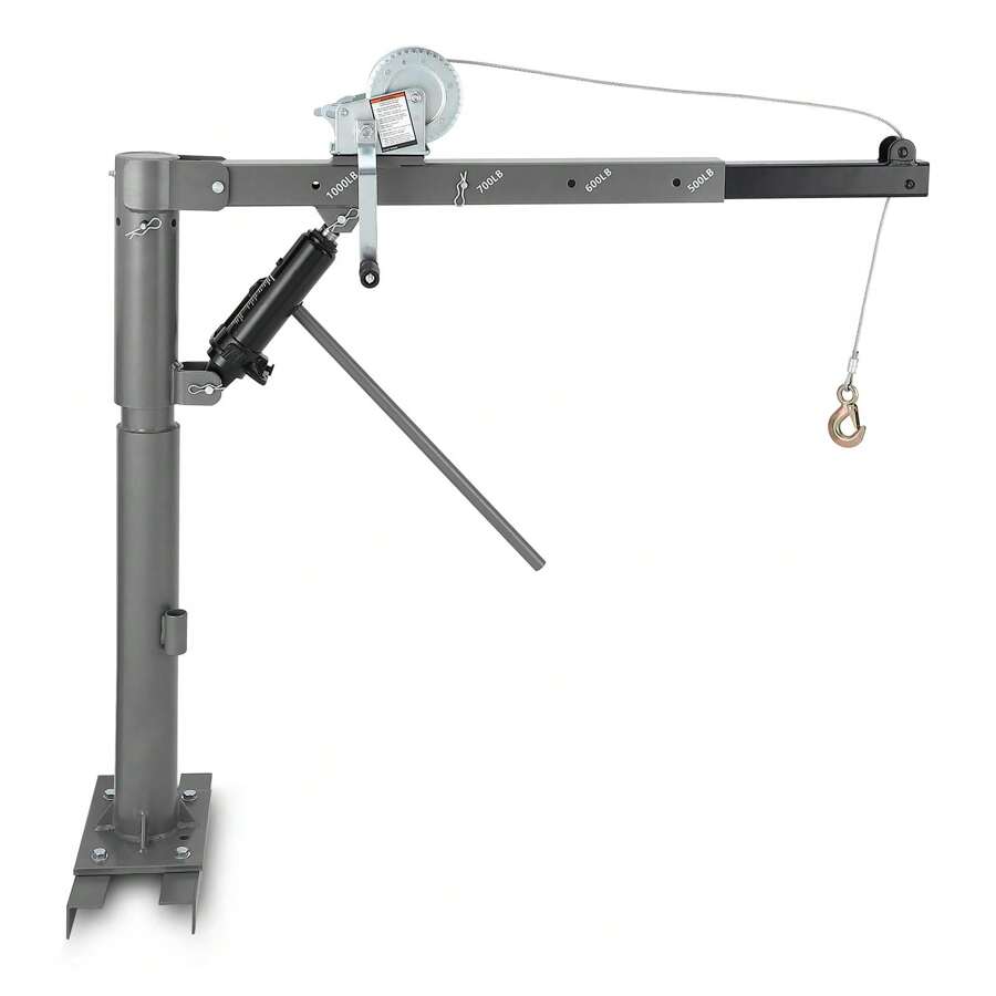 1000 LBS Pickup Truck Crane, Truck Jib Crane Hoist Crane Hitch Mount, 500 Lbs & 600 Lbs & 700 ...