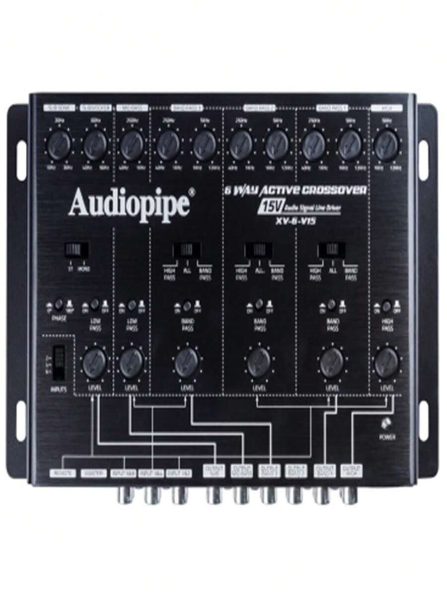 Unbeatablesale Audiopipe XV6V15 6 Way Crossover With 6 Channel Input & 8 Channel Output | SHEIN USA