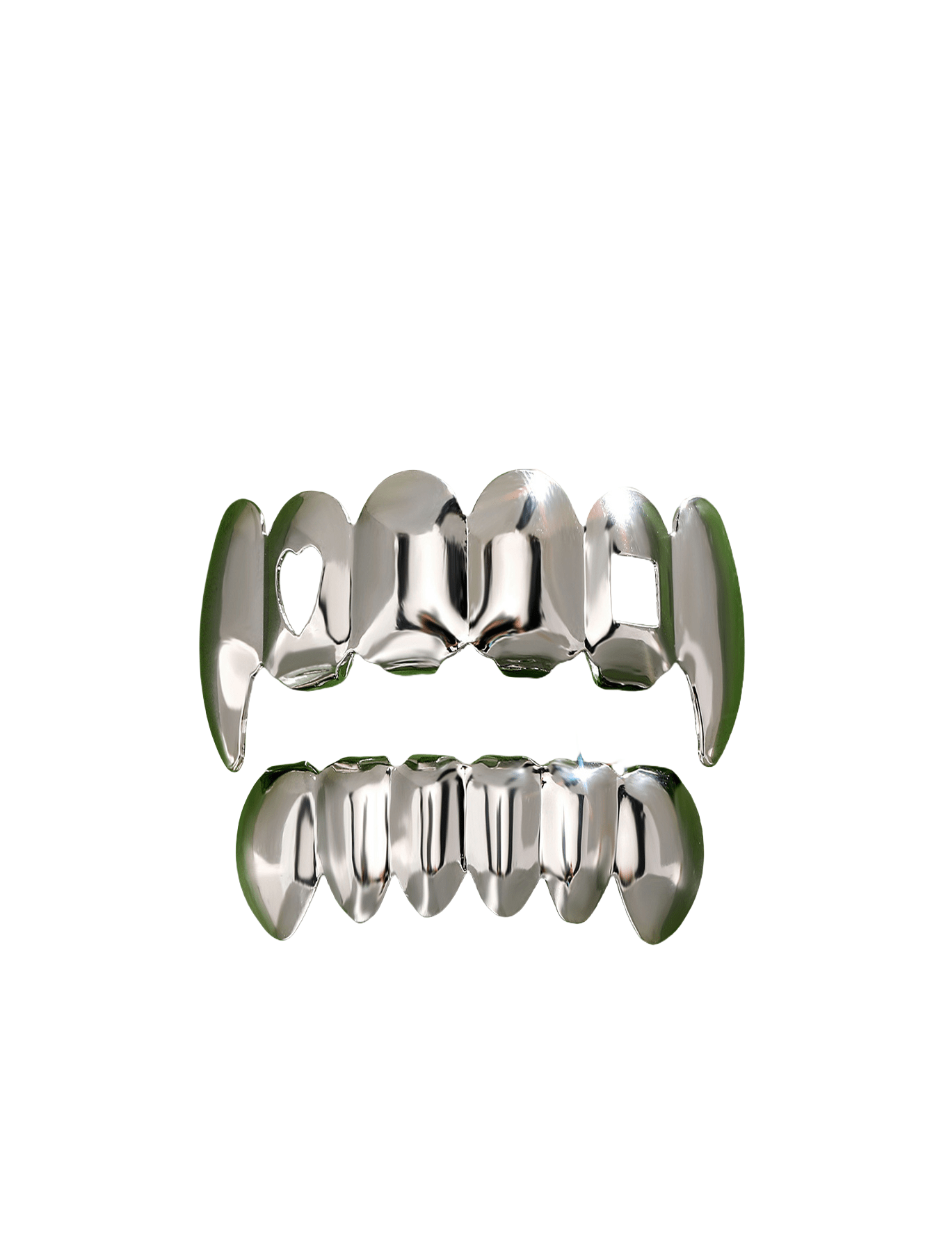 1pc Hip Hop Braces Up 6 Down 6Grillz For Men And Women Smooth Hollow ...