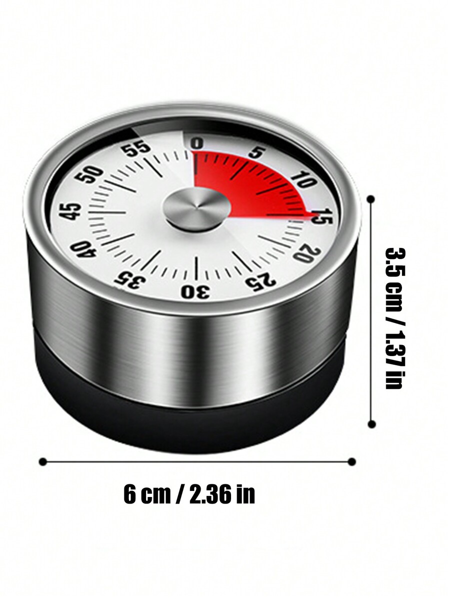 1pc, Stainless Steel Timer Kitchen Countdown Timer With Magnet Baking ...