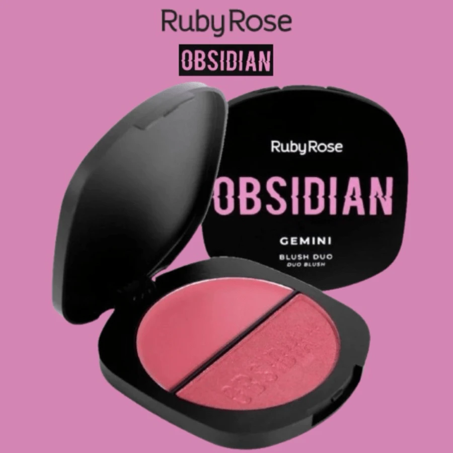 Blush Duo Gemini Obsidian Ruby Rose - Ruby Rose Obsidian | SHEIN Brasil