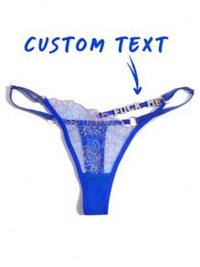Custom Funny Thong G-Strings With Gold Charms Name • Personalized Charm ...