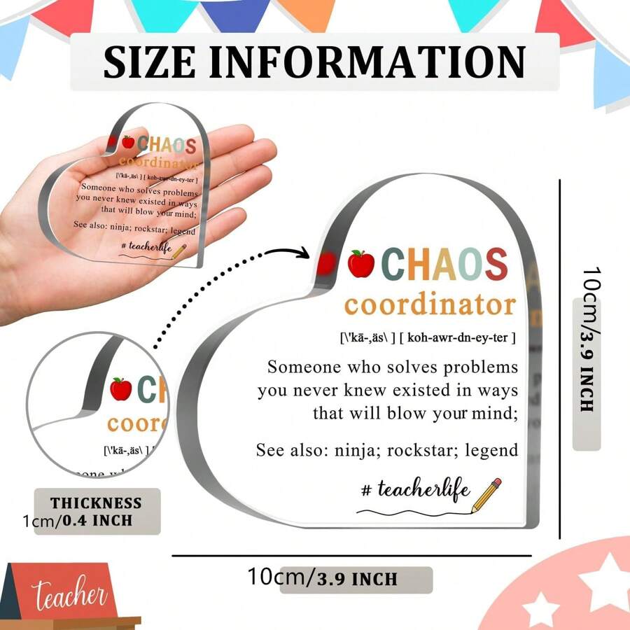 Chaos Coordinator Gifts, Teacher Appreciation Gifts For Women, Teacher ...