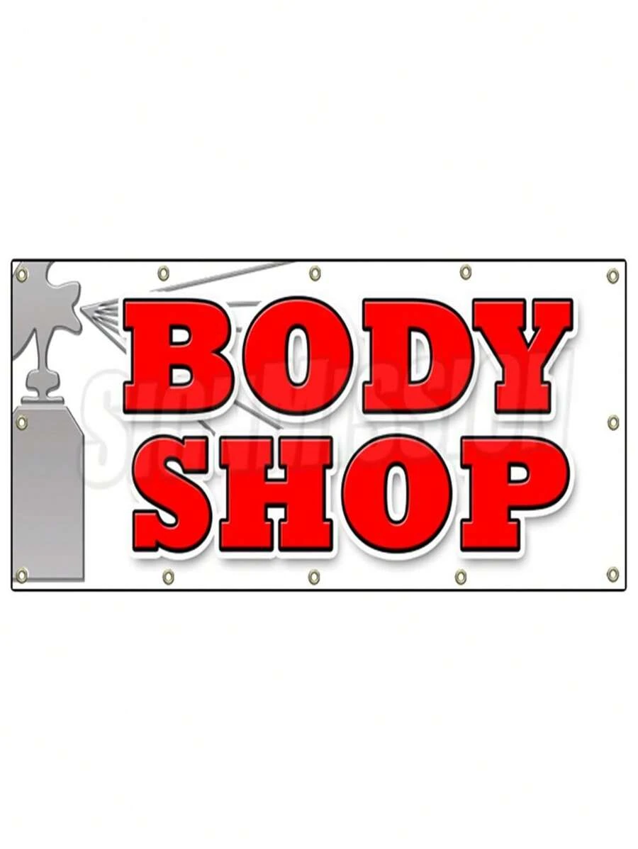 Unbeatablesale SignMission B-120 Body Shop 48 X 120 In. Body Shop ...