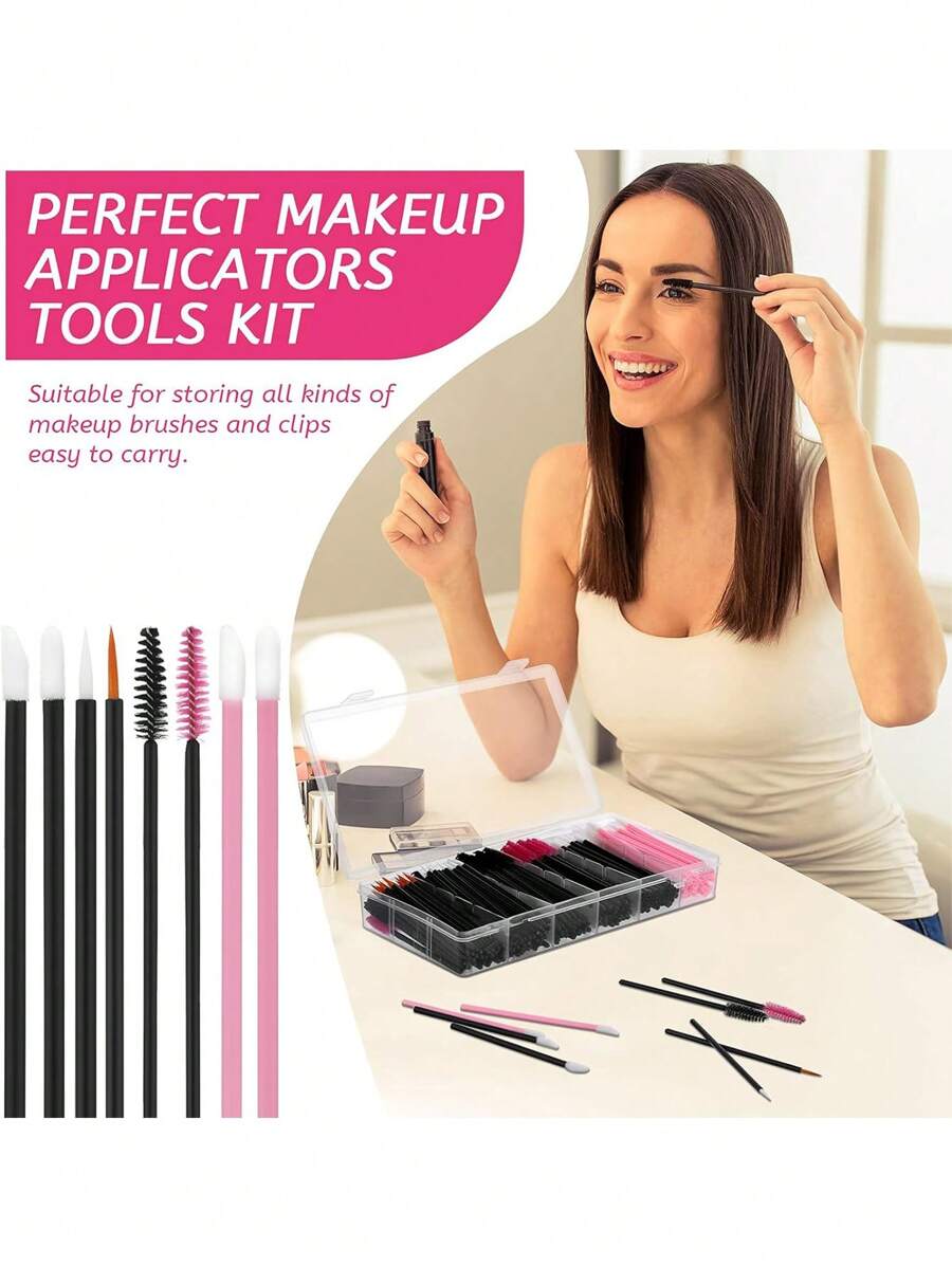 251 Pieces Makeup Applicators Tools Kit, Include 50 Disposable Eyeliner ...