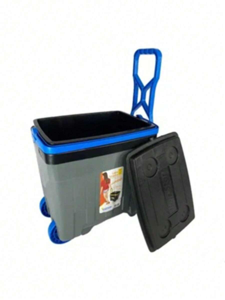 Cooler Thermal Box 34 Liters With Wheel Camping Fishing Beach Caixa ...